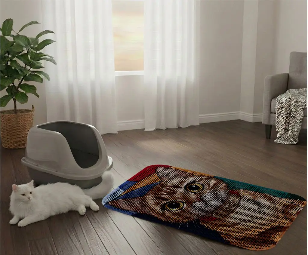 Paws & Whiskers Prostirka za mačiji toalet, Šarena
