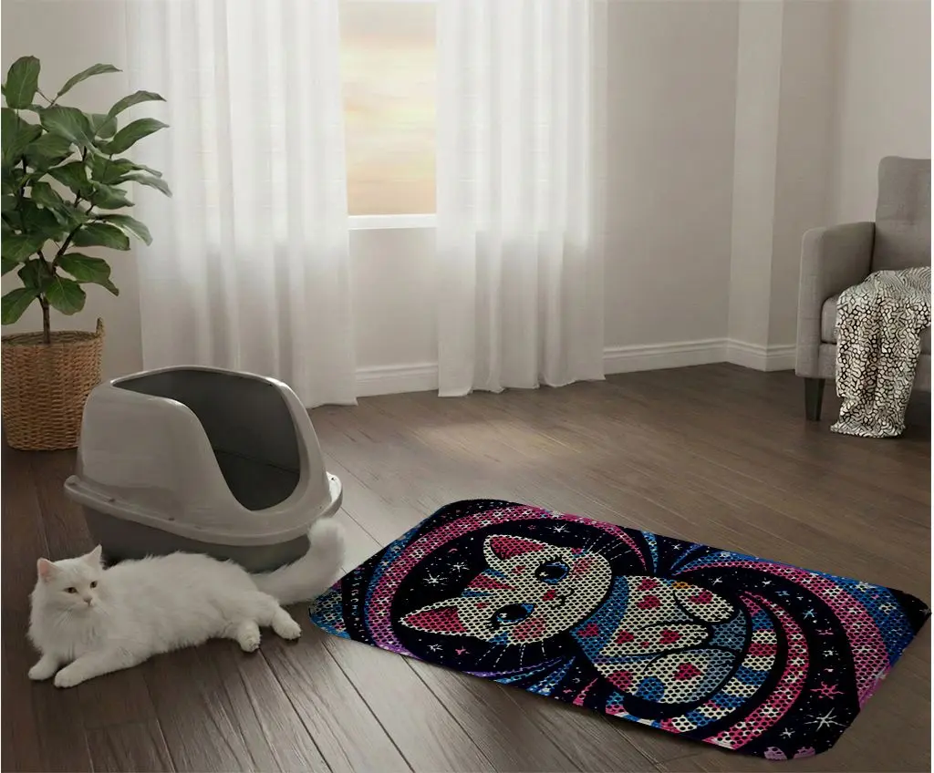 Paws & Whiskers Prostirka za mačiji toalet, Šarena