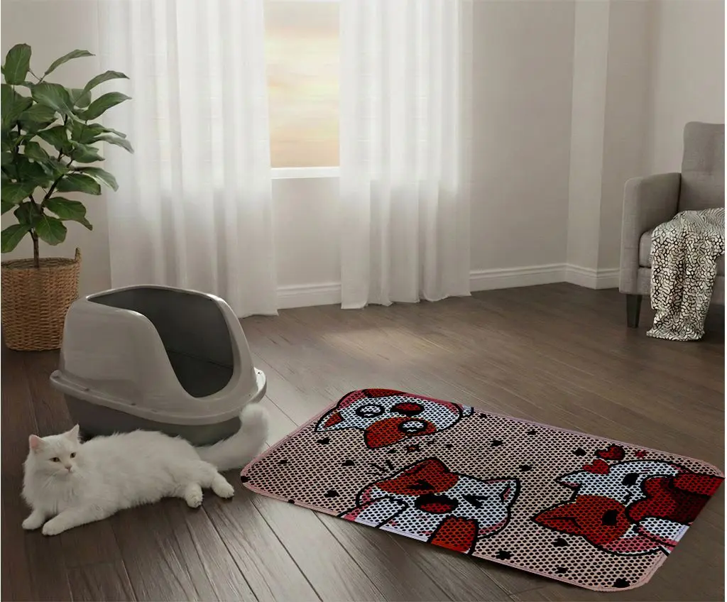 Paws & Whiskers Prostirka za mačiji toalet, Šarena