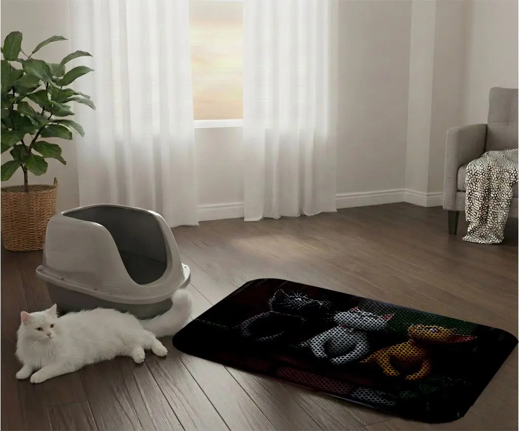 Paws & Whiskers Prostirka za mačiji toalet, Šarena