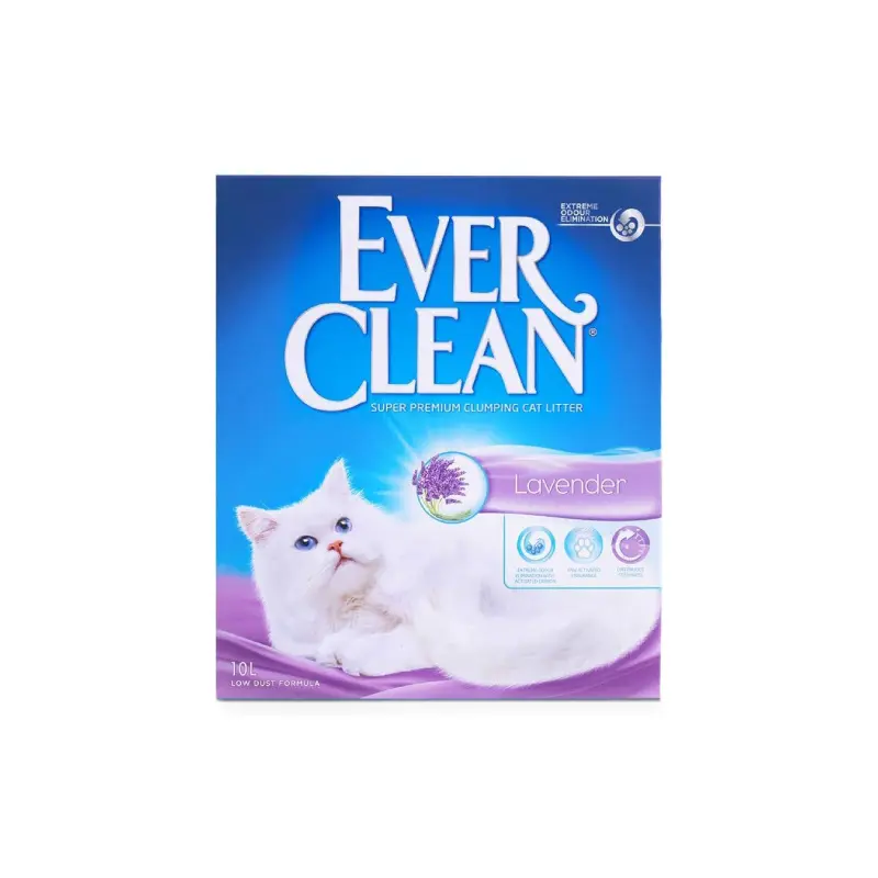 EVERCLEAN Posip za mačke sa mirisom lavande 10l