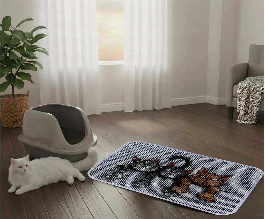 Paws & Whiskers Prostirka za mačiji toalet, Šarena
