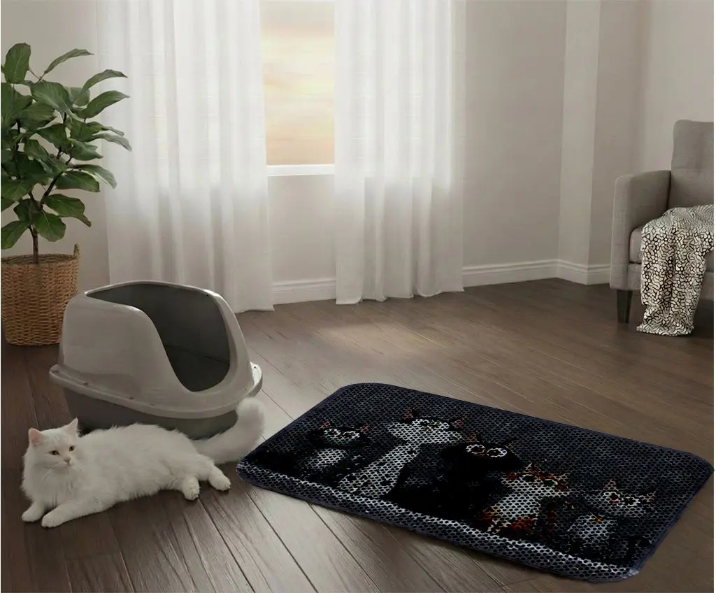 Paws & Whiskers Prostirka za mačiji toalet, Šarena