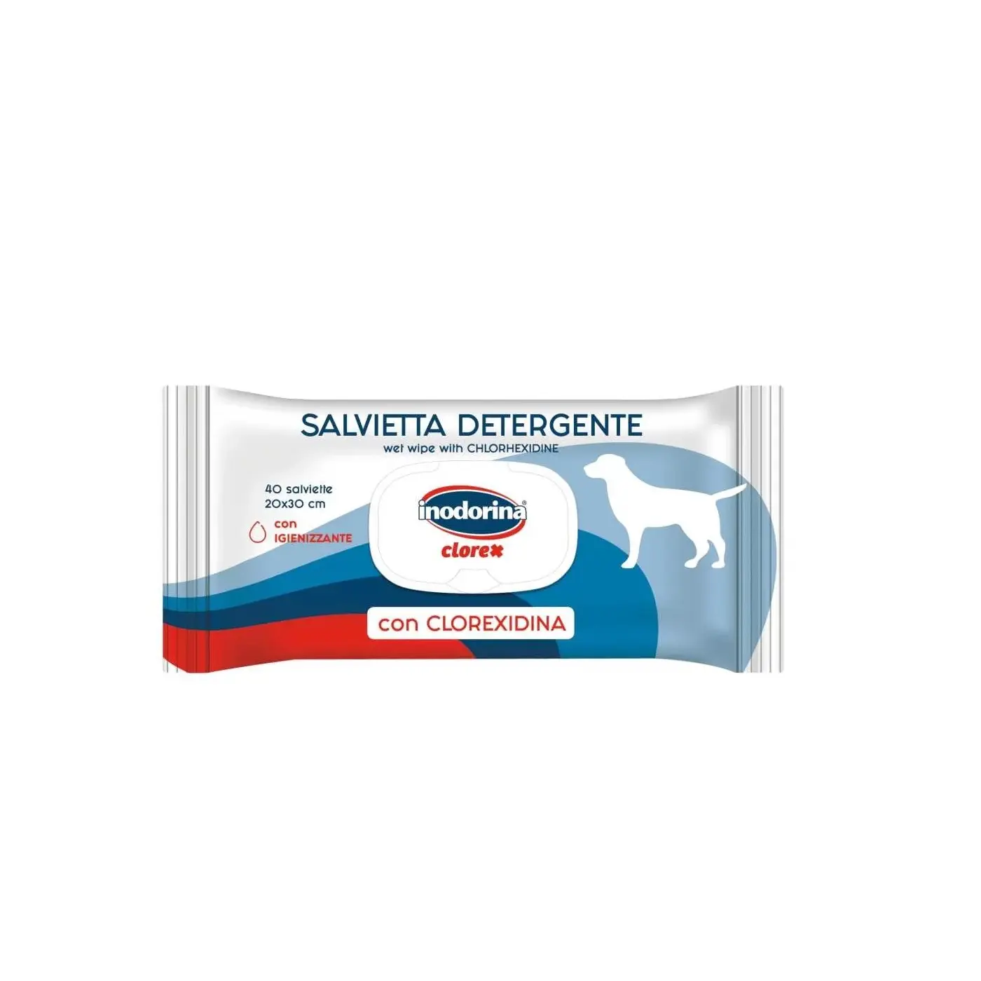 INODORINA Vlažne maramice Chlorhexidine White Musk 40/1