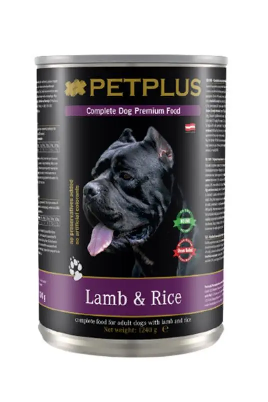 Pet Plus Konzerva hrane za pse, Jagnjetinai pirinač, 1240g