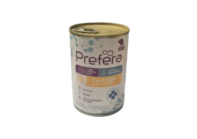 Prefera Monoprotein Pašteta za pse, Piletina i bundeva, 400g