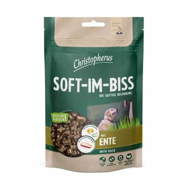 CHRISTOPHERUS Poslastica za pse Soft ImBiss, Pačetina, 125g