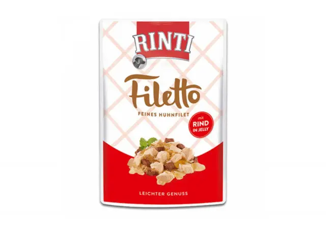 RINTI Vlažna hrana Filetto za odrasle pse, Piletina i Govedina, 100g