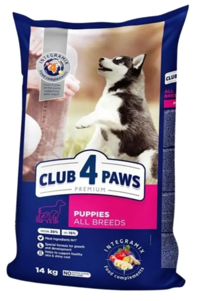 Club 4 Paws Premium suva hrana za štence, Piletina, 14 kg