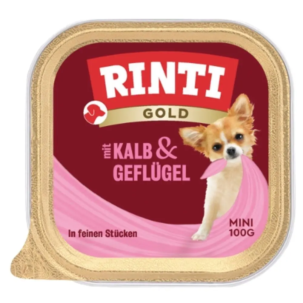 Rinti Pašteta za pse Gold Mini, Teletina i živina, 100g