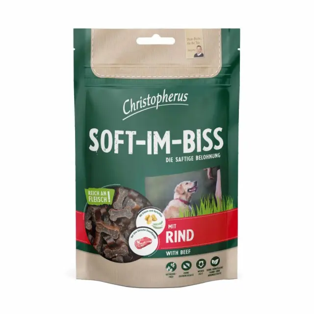 CHRISTOPHERUS Poslastica za pse Soft ImBiss, Govedina, 125g