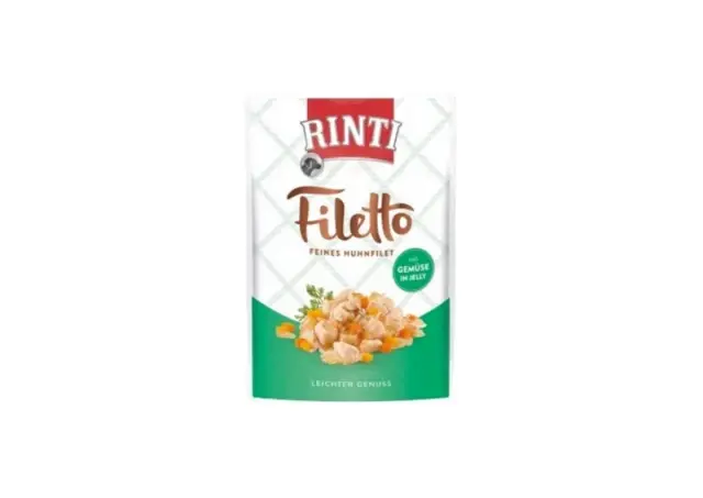 RINTI FILETTO Sosić za pse, Piletina i povrće u želeu, 100g
