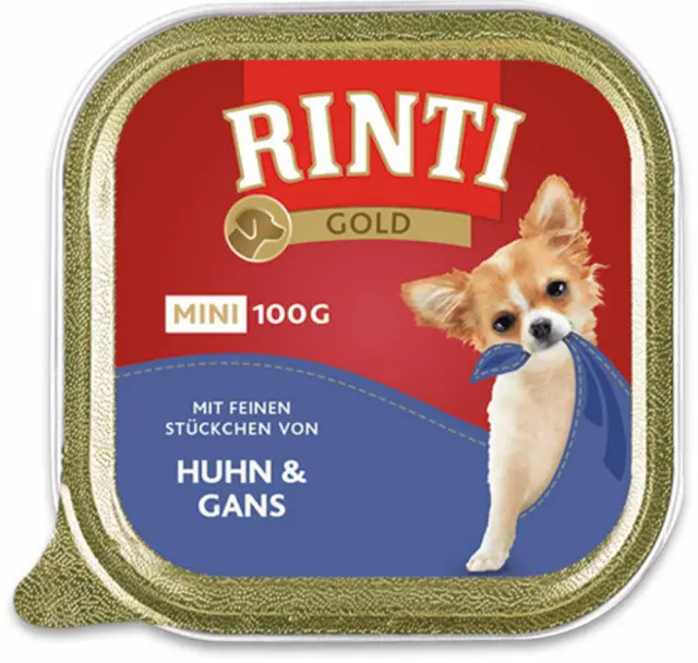 RINTI Pašteta za male odrasle pse Gold Mini, Piletina i guščetina, 100g