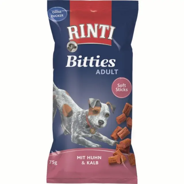 RINTI Poslastica Bitties AD, Piletina i teletina, 75g