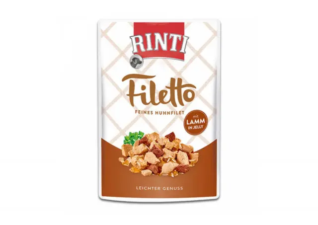 RINTI Poslastica Filetto, Piletina i Jagnjetina, 100g
