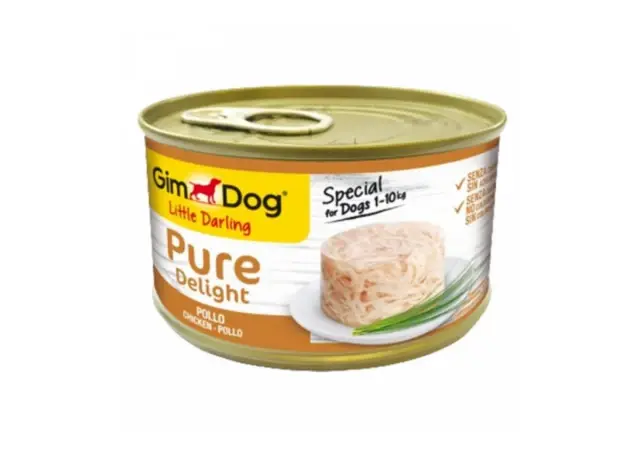 GIMDOG Vlažna hrana za pse Little Darling Pure Delight, Piletina, 150g