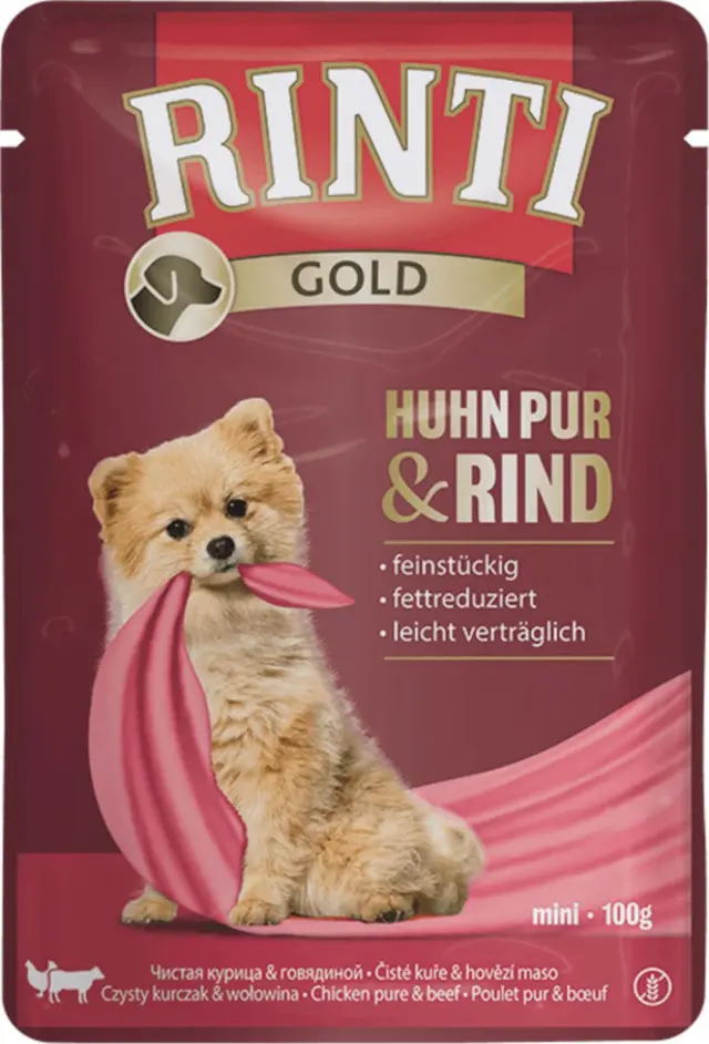 RINTI Sosić za pse Gold, Piletina i govedina, 100g