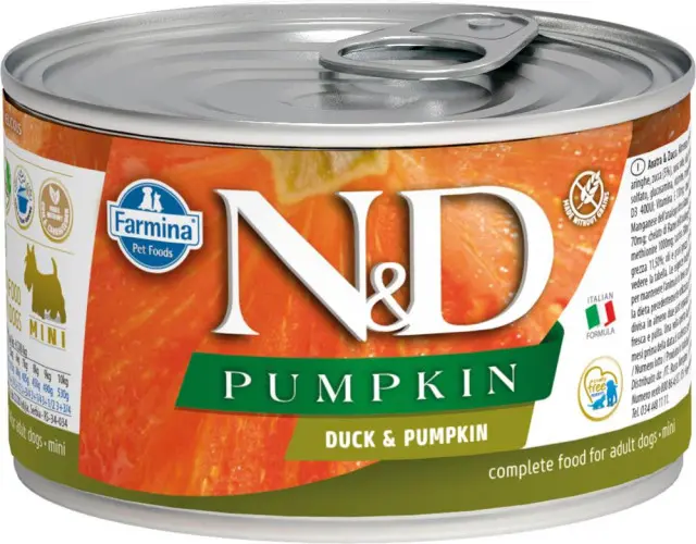 N&D Vlažna hrana za pse Adult Mini, Pačetina&BuN&Deva, 140g