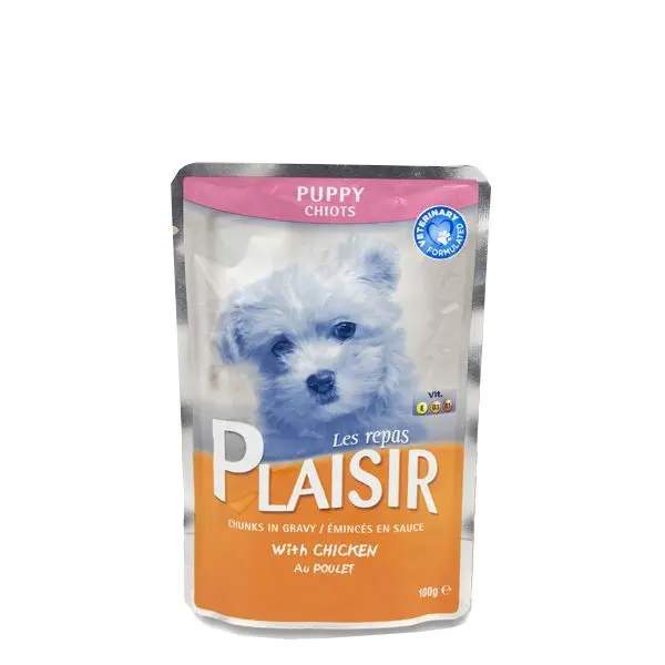 PLAISIR Sos za pse junior piletina 100g
