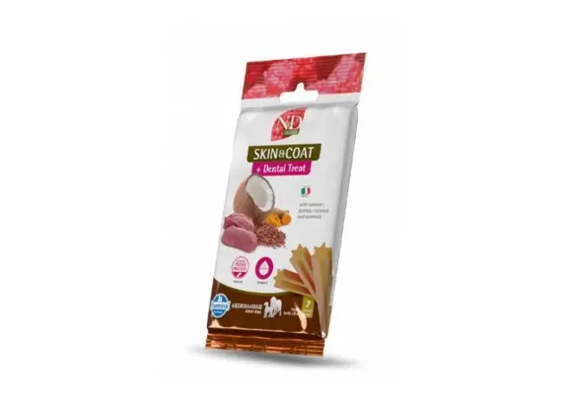 N&D Poslastica za pse Quinoa Skin & Coat, Divljač, 110g