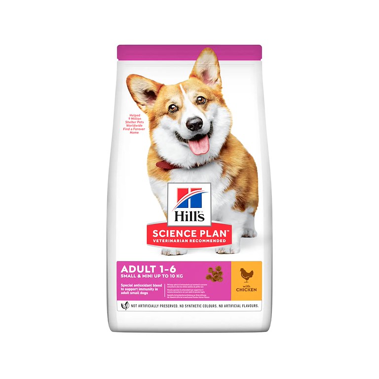 Hill's Science Plan Suva hrana za pse, Adult, Small&Mini, Piletina, 6 kg