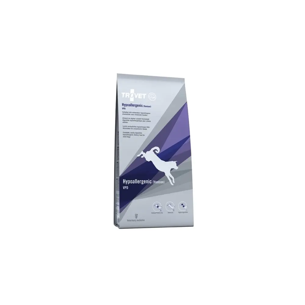 TROVET Hypoallergenic Dijetetska hrana za pse, Ukus srnetine, 3kg