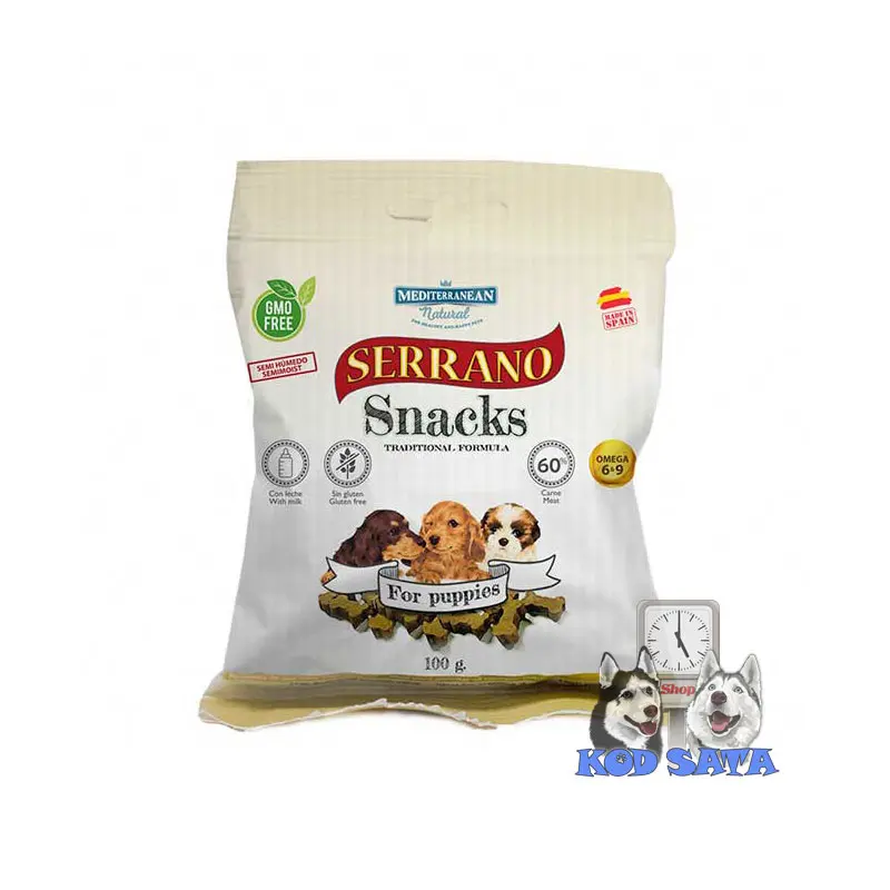 MEDITERANEAN NATURAL Serrano Snacks Puppy 100g