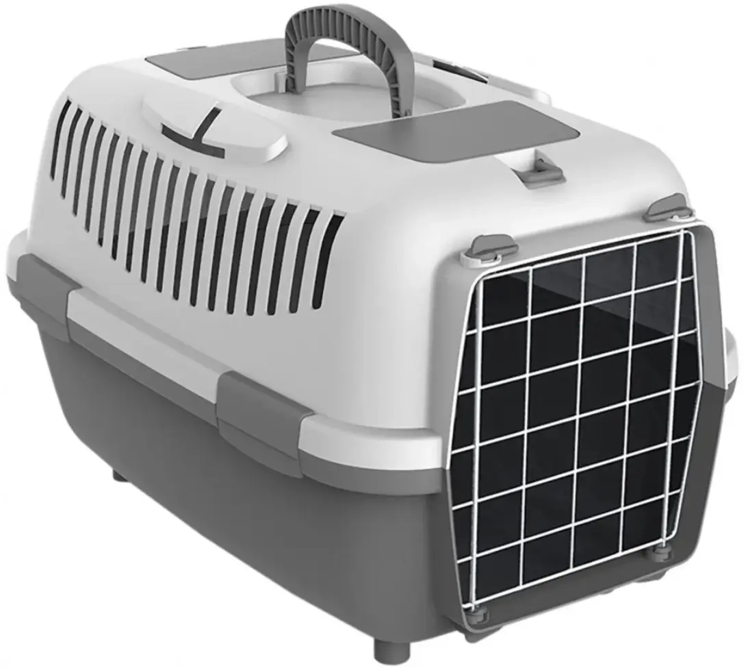 PetMax Transporter za pse Nomade, 55x36x35 cm, Sivi