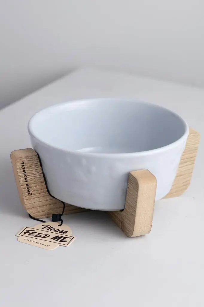 Paws & Whiskers Set činija za hranu za kućne ljubimce, 2 komada, Beli