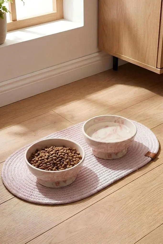 Paws & Whiskers Činija za hranu za kućne ljubimce, Roze