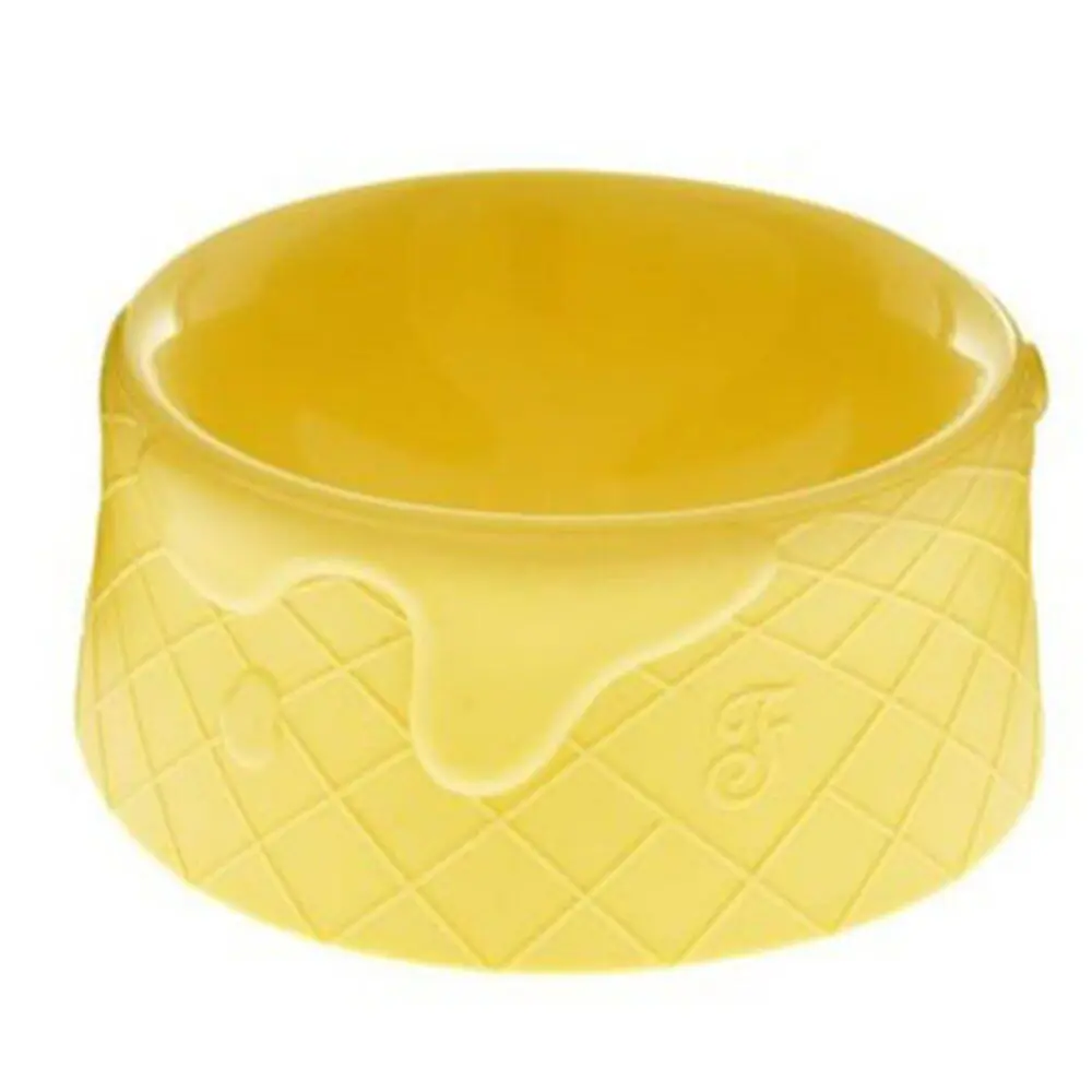 Ferribiella Prenosiva činija za pse Icecream, 14.5cm, Žuta
