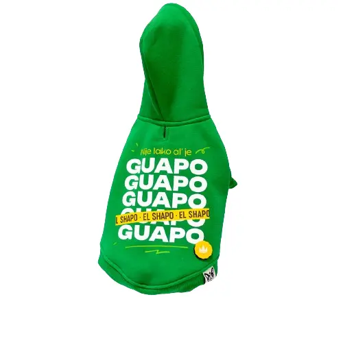 EL SHAPO Duks za pse Guapo, S, Zeleni