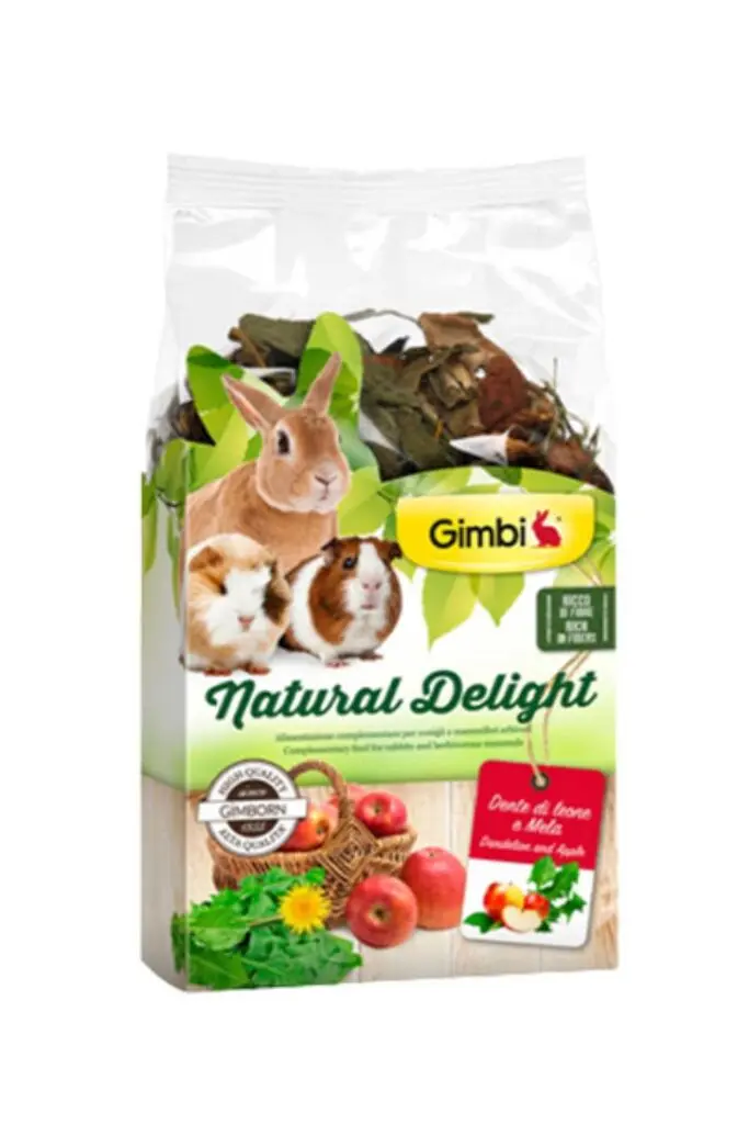 Gimbi Poslastica maslačak i jabuka za glodare Natural Delight, 100 g