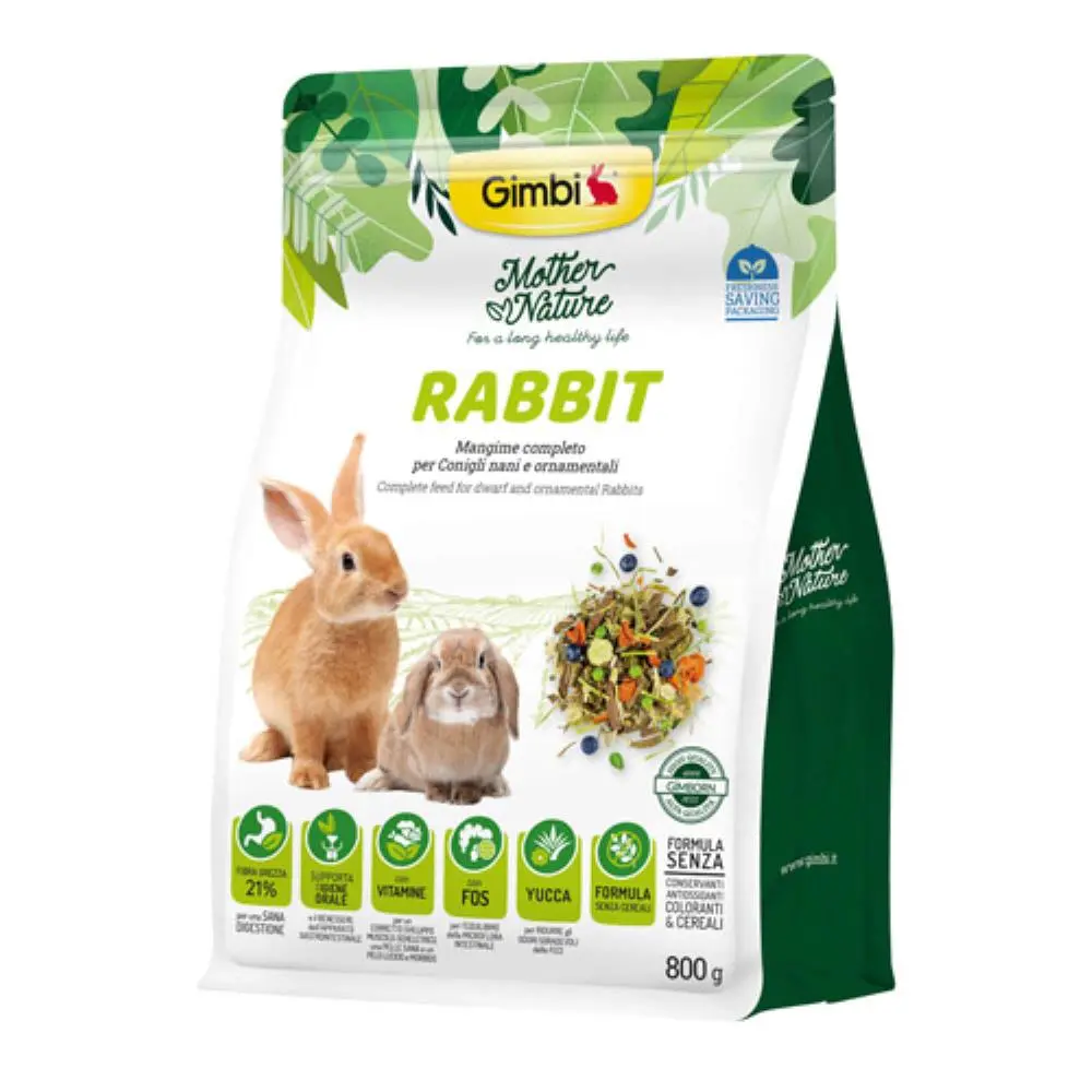 Gimbi Hrana za za patuljaste kuniće Mother nature, 800 g