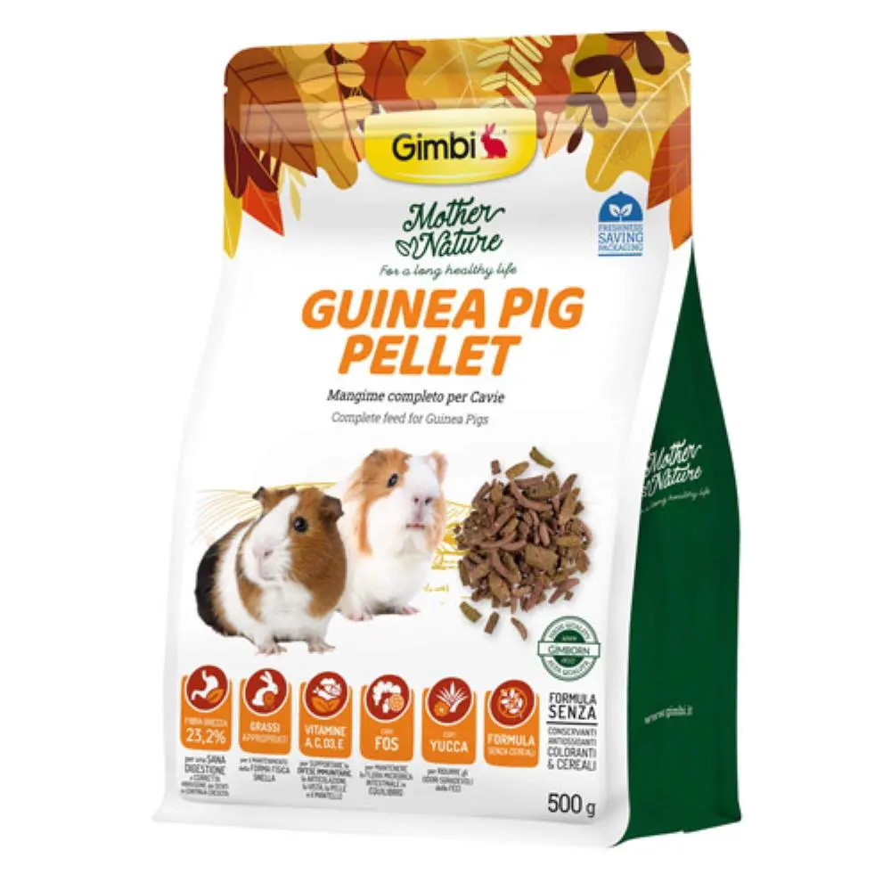 Gimbi Pelet hrana za morsko prase Mother Nature, 500 g