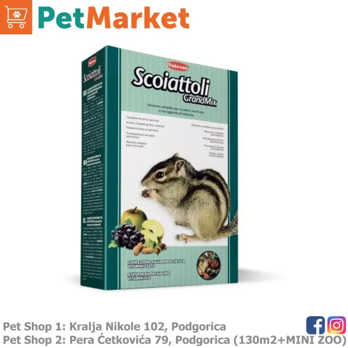 Padovan GrandMiks Skoјatoli hrana za veverice, 750 g