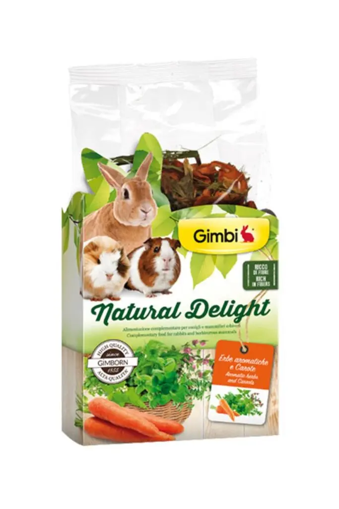 Gimbi Poslastica biljke i šargarepa za glodare Natural Delight, 100 g