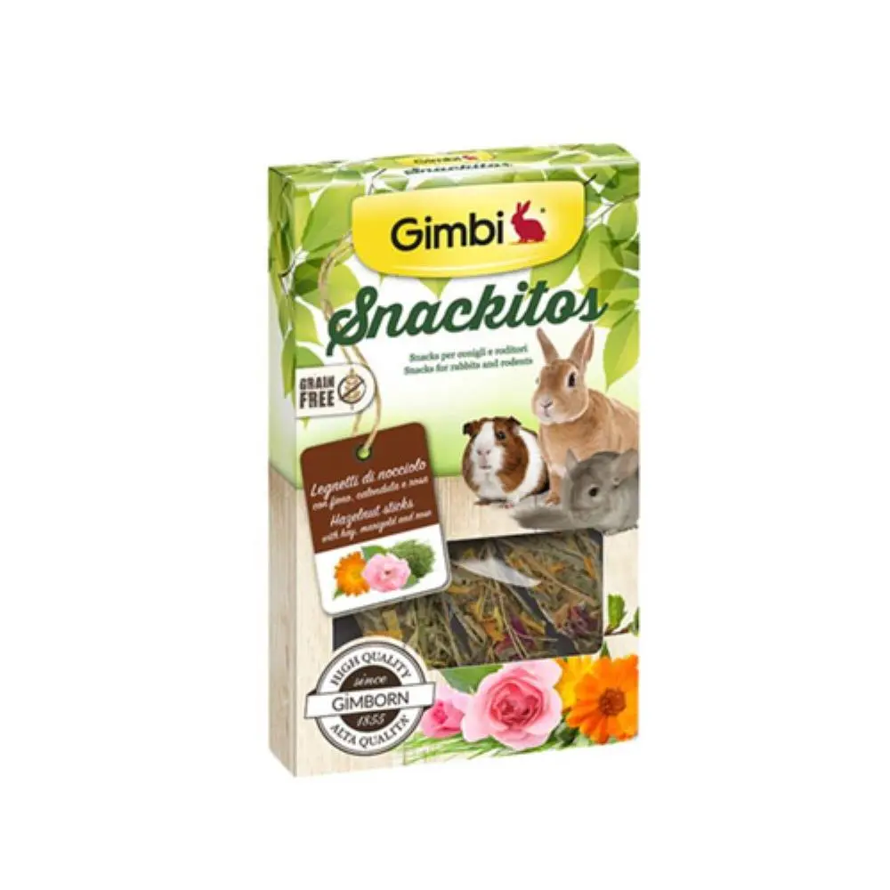 Gimbi Poslastica lešnik za kuniće i glodare Snackitos, 45 g