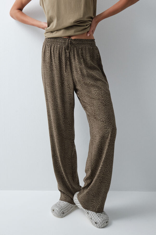Hose lang Animal-Print