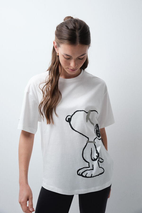 Baumwoll-Pyjama Snoopy Leggings