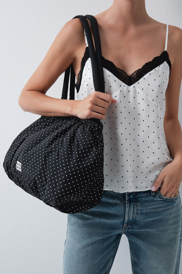 Geraffte gesteppte Tasche
