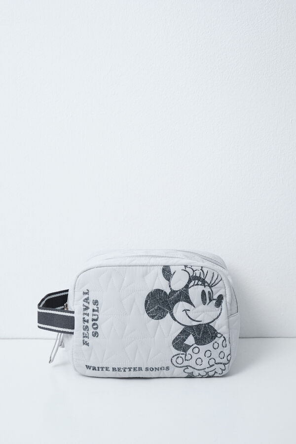 Große gesteppte Minnie Mouse Kosmetiktasche