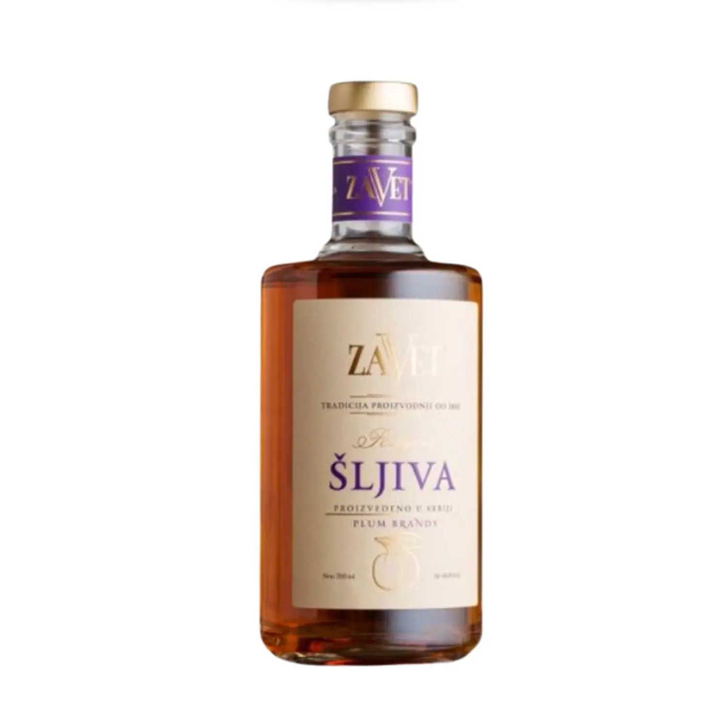 ZAVET Rakija Šljiva alk. 40%, 0.7 l