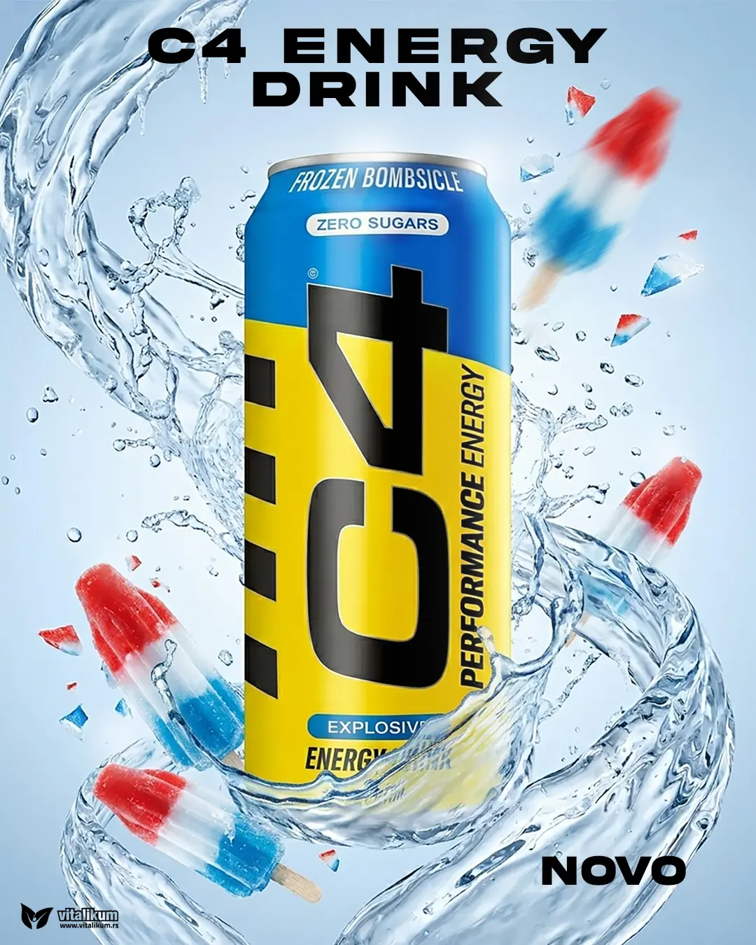 Cellucor C4 Energy Drink 500ml Frozen Bombsicle