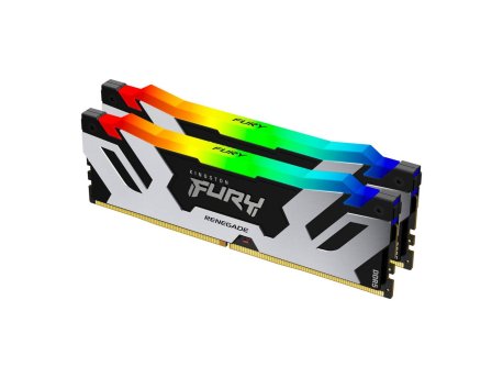 KINGSTON DIMM DDR5 48GB (2x24GB) 7200MHz KF572C38RSAK2-48 Fury Renegade Silver RGB XMP