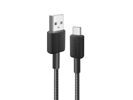ANKER 322 USB-A to USB-C Cable Braided Black (A81H5G11)