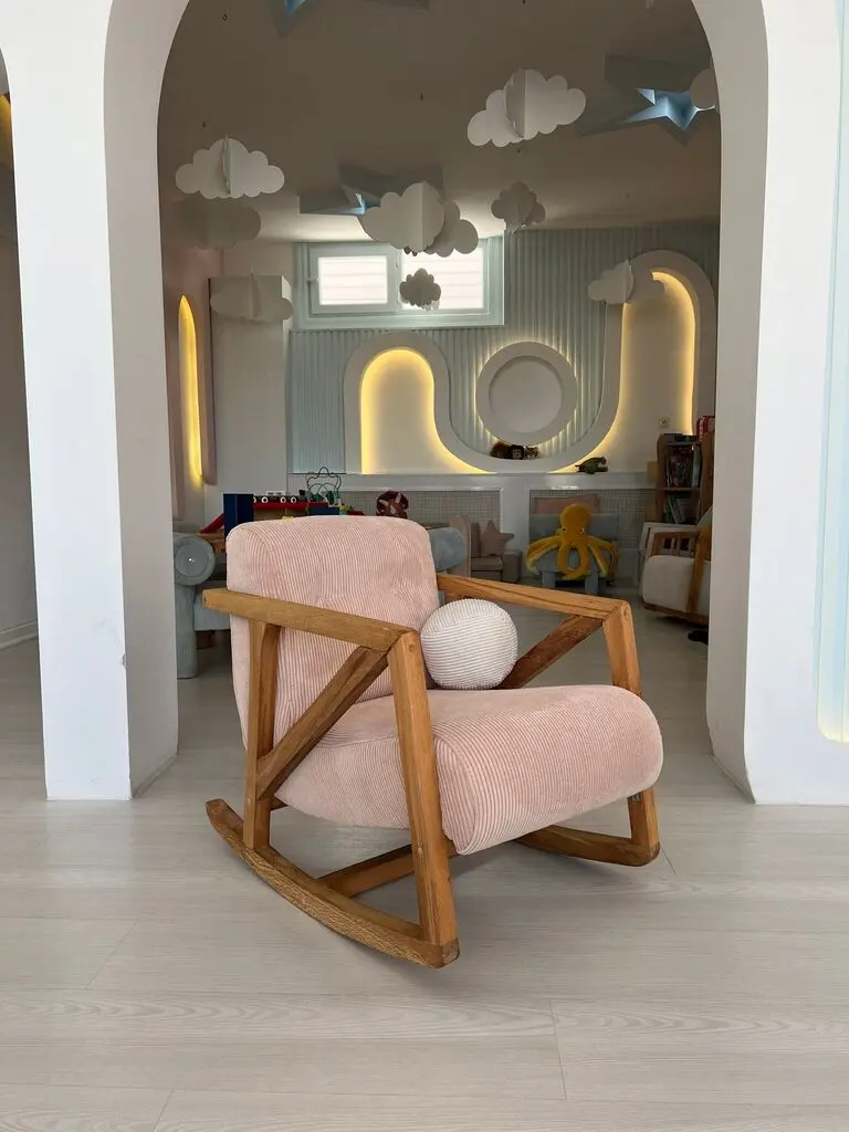 Atelier del Sofa Fotelja NiniMini 75x62x52cm Roze