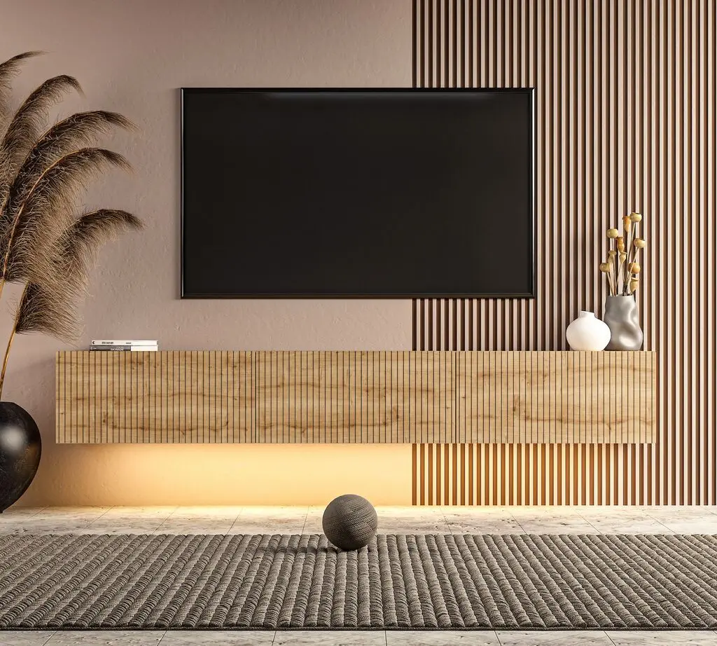 Hanah Home TV komoda, Krem