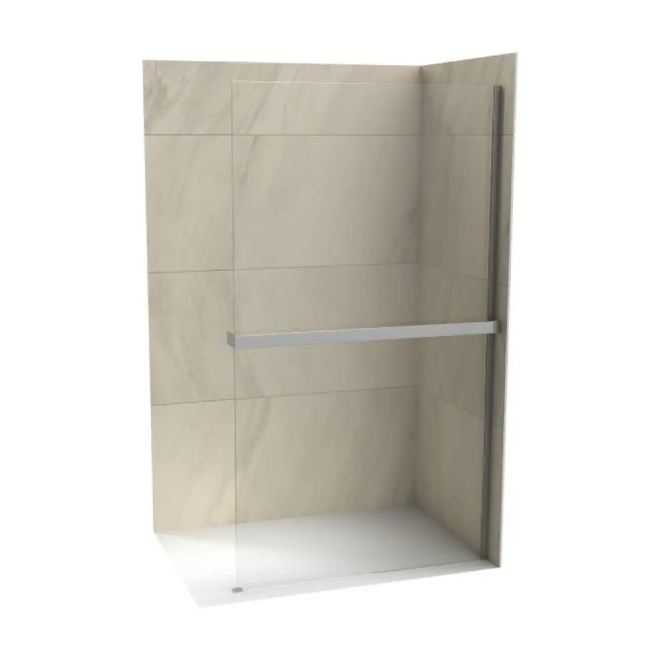 COPEN Walk-in paravan Monte Superiore, 1200 x 2000 mm, Providno staklo 8 mm, Hromirani ram