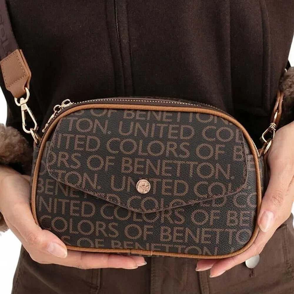 BENETTON TORBA 21*14*6 – BNT1687-BROWN-CAMEL